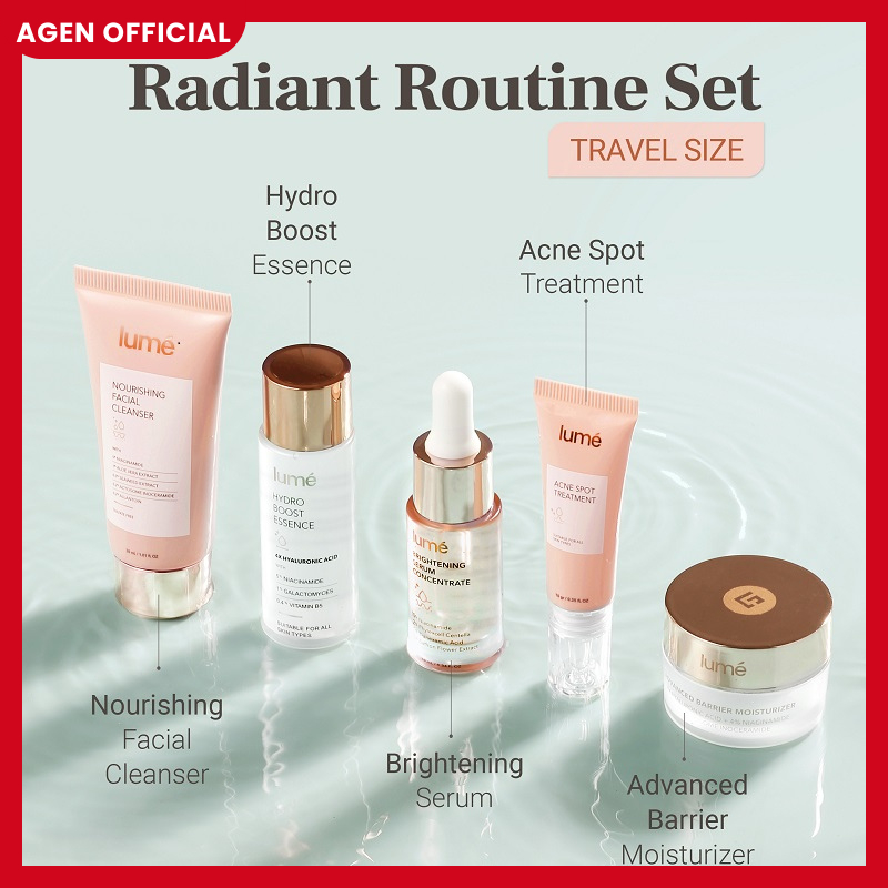 Jual LUME Radiant Routine Set - Paket Travel Size lume Skincare Facial ...