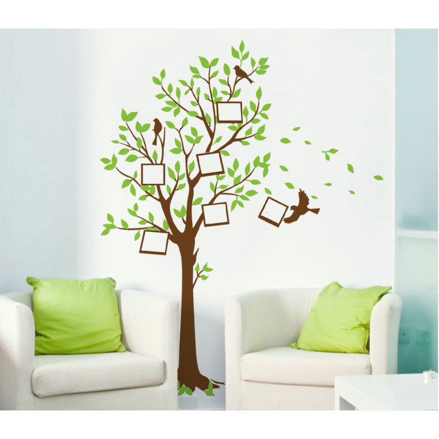 Jual Reliza Wall Sticker Pohon Hijau Green Tree Garden Pot Cactus ...