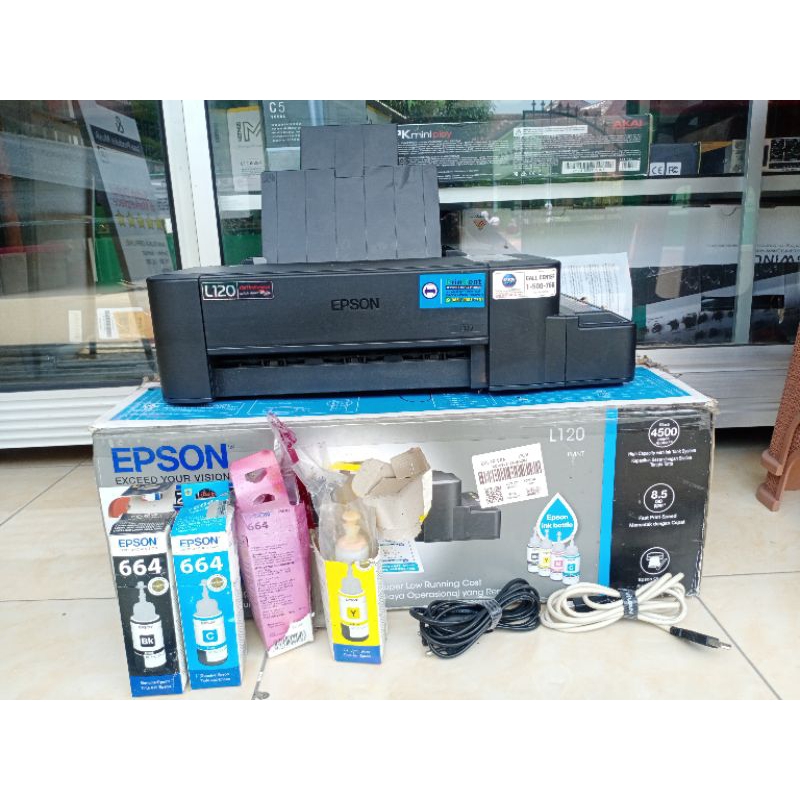 Jual PRINTER EPSON L120 L 120 pendahulu L121 L 121 warna | Shopee Indonesia