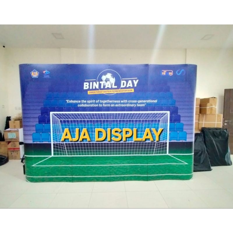 Jual BACKWALL PORTABLE / BACKDROP PORTABLE DISPLAY 3X4 TERMASUK STIKER ...