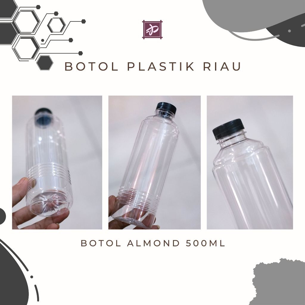 Jual BOTOL PLASTIK ALMOND 500ML | Shopee Indonesia