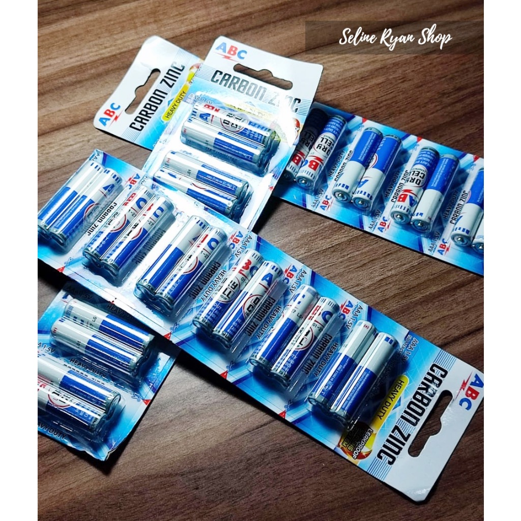 Jual Baterai ABC Tipe AAA / Baterai Jam Dinding Biru & Hitam 1.5V ...