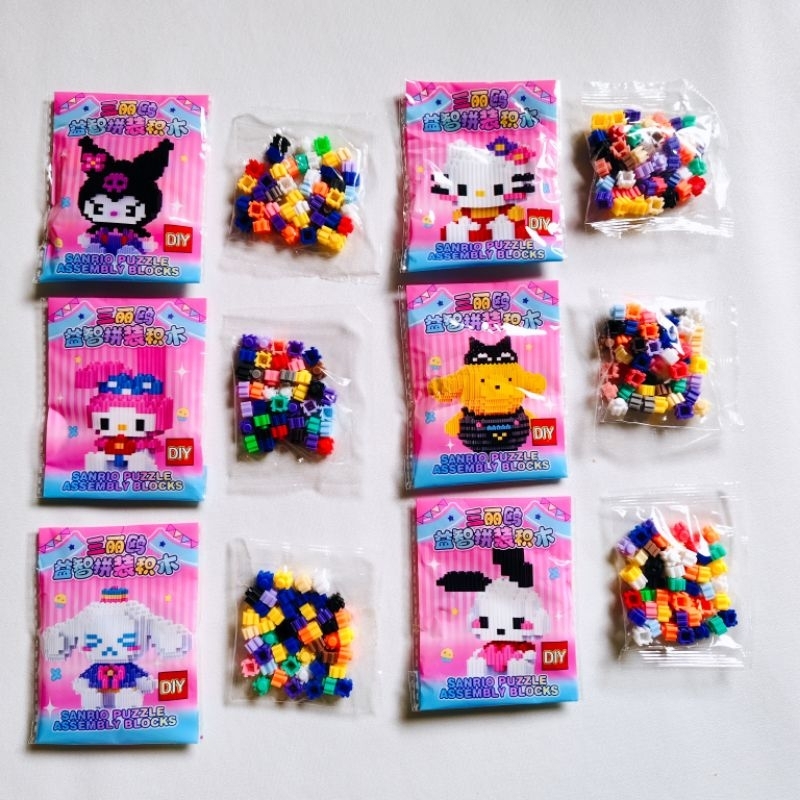 Jual Mainan DIY 3D Sanrio Susun Rakit Puzzle Lego Brick Mini Kemasan ...