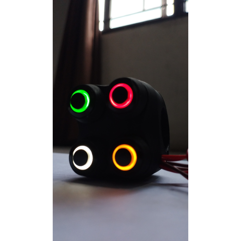 Jual MTMoto Mini Custom Holder saklar custom kustom switch motor 4 ...