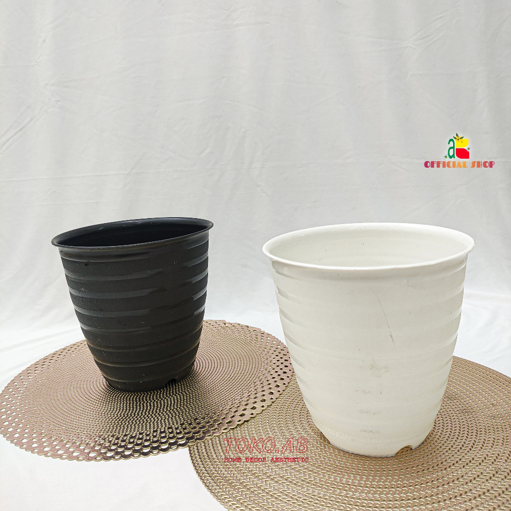 Jual PO67 pot ruby polos pancawarna bunga hias plastik dekorasi ruang ...
