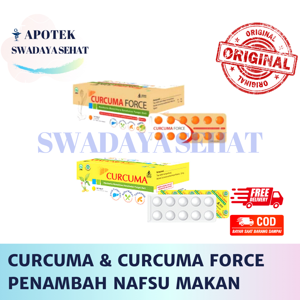 Jual CURCUMA Force FCT Strip & Curcuma Biasa Tablet Untuk Kesehatan ...