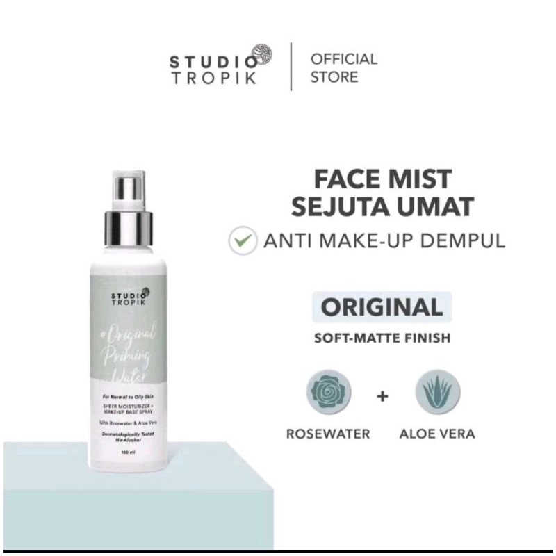 Jual Studio Tropik Priming Water Original | Daily | Flawless | Balance |30ml 150ml | Shopee ...