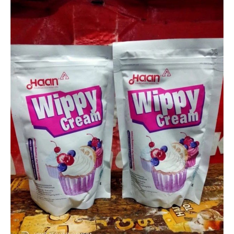 Jual Wippy Cream Haan 400 gram/whipping cream bubuk | Shopee Indonesia