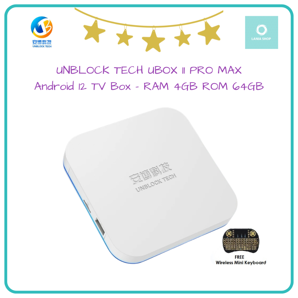 Jual UNBLOCK TECH UBOX 11 PRO MAX - Android 12 TV Box - RAM 4GB ROM 64GB | Shopee Indonesia