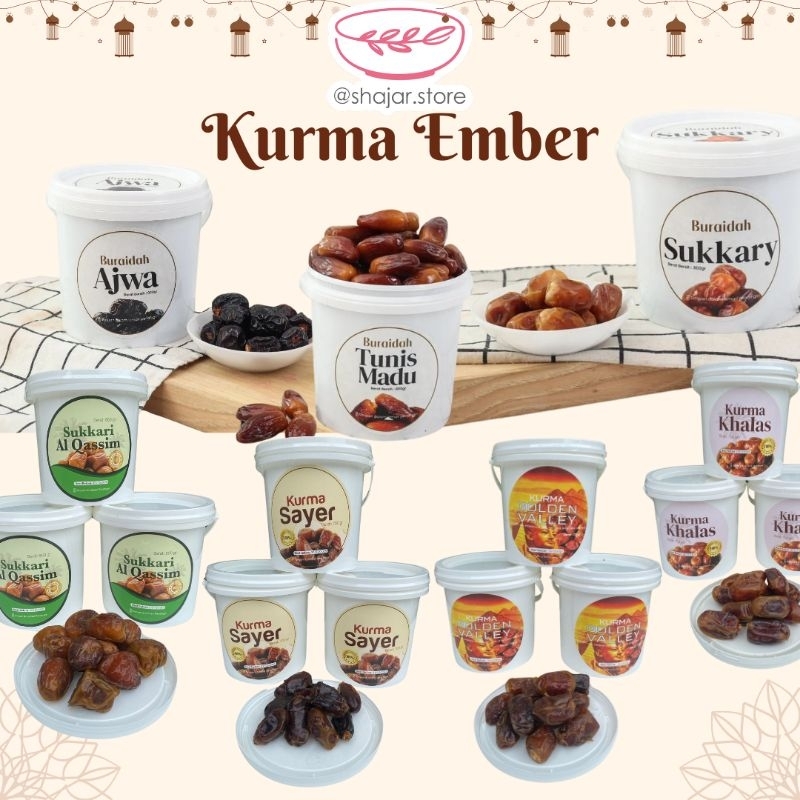 Jual KURMA EMBER AJWA / KURMA SUKARI / KURMA TUNIS MADU / KURMA KHALAS ...
