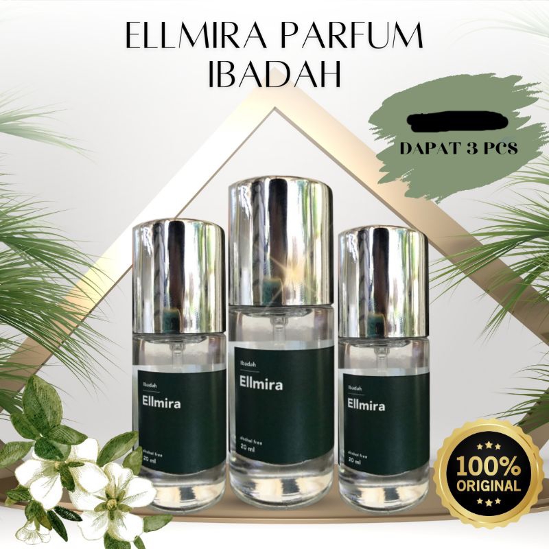 Jual Parfum ibadah ellmira non alkohol wangi tahan hingga 24 jam untuk cowok cewek isi 20ml BELI ...