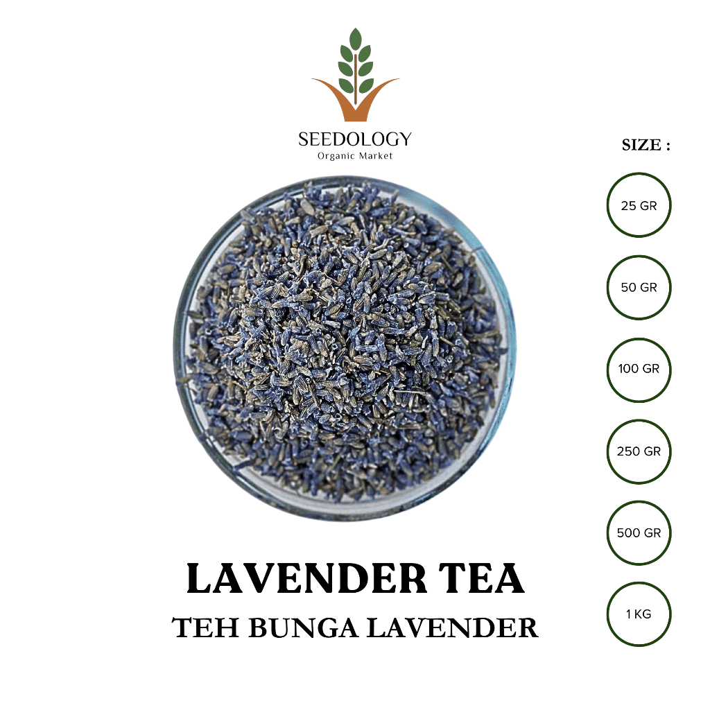 Jual Teh Bunga Lavender 100gr - Lavender Buds Tea / Premium / Organik ...
