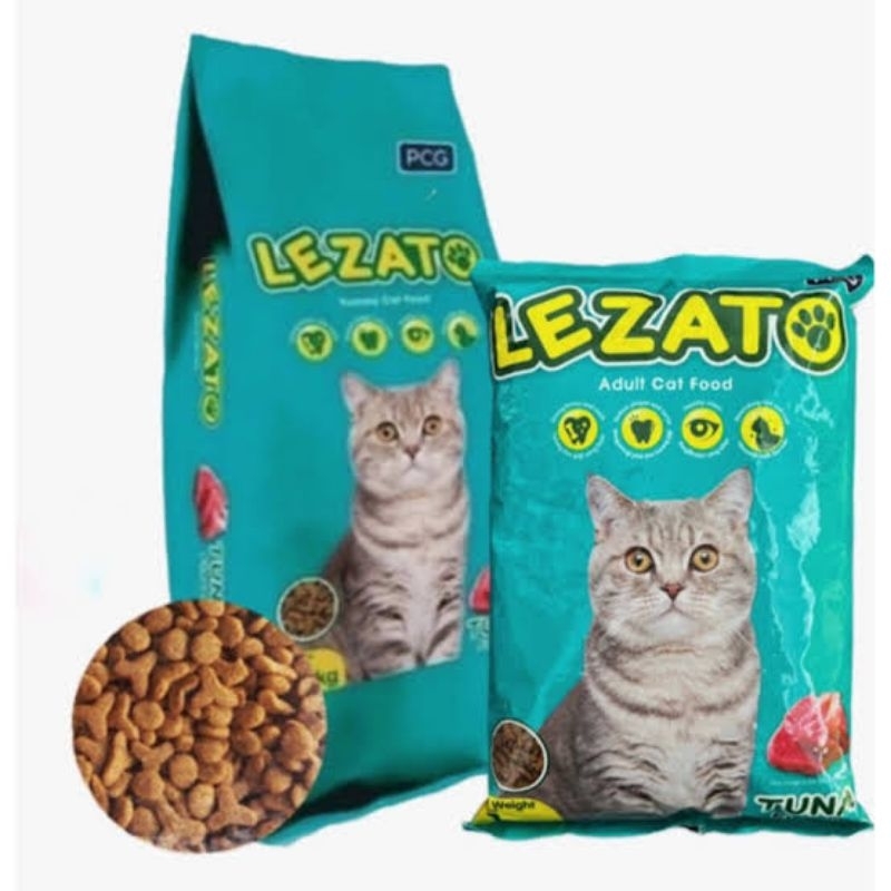 Jual LEZATO CATFOOD KEMASAN 1KG FRESHPACK MAKANAN KUCING DRYFOOD KERING ...