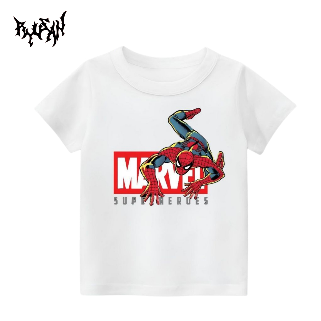 Jual Ryusan Baju Kaos Anak Custom Nama Combed 30s Gambar Kartun MARVEL Untuk Anak dan Hadiah ...