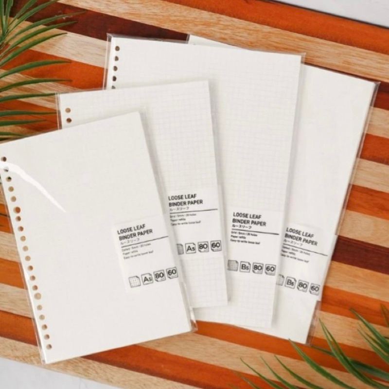 Jual Loose Leaf / Kertas File Isi Binder A5 / Kertas Binder 20 Holes | Shopee Indonesia