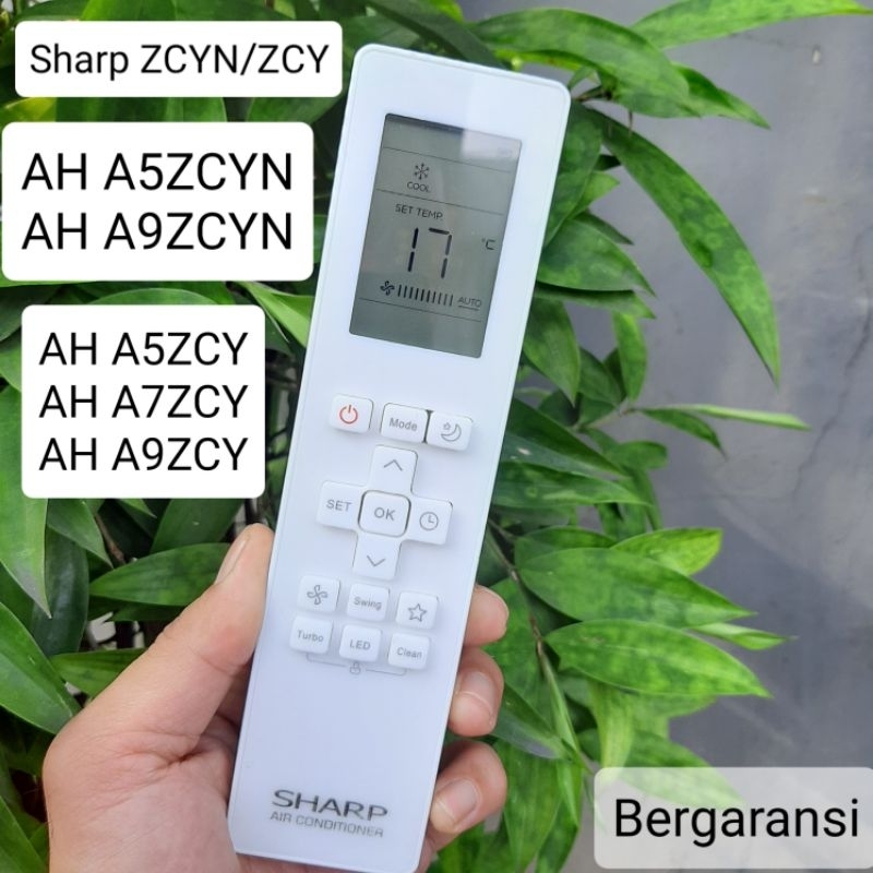 Jual Remot Remote Ac Sharp AH A5ZCYN A9ZCYN A5ZCY A9ZCY A7ZCY 1/5PK 1PK ...