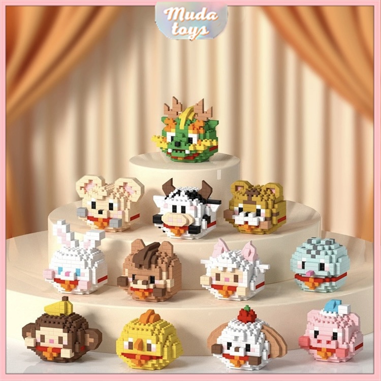 Jual Muda Toys Mini Ornamen Boneka Zodiak Cina 12 Tahun Naga Zodiak ...