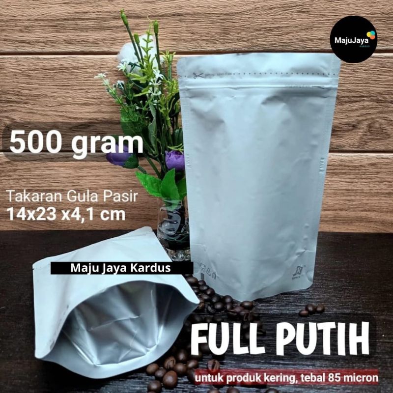 Jual STANDING POUCH SUPER PUTIH 500GR KEMASAN BUBUK KOPI | Shopee Indonesia