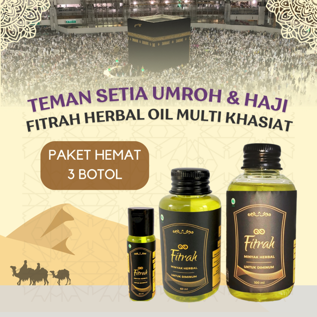 Jual PAKET HEMAT 3 Botol Fitral Herbal Oil Minyak Alami Multi Khasiat ...
