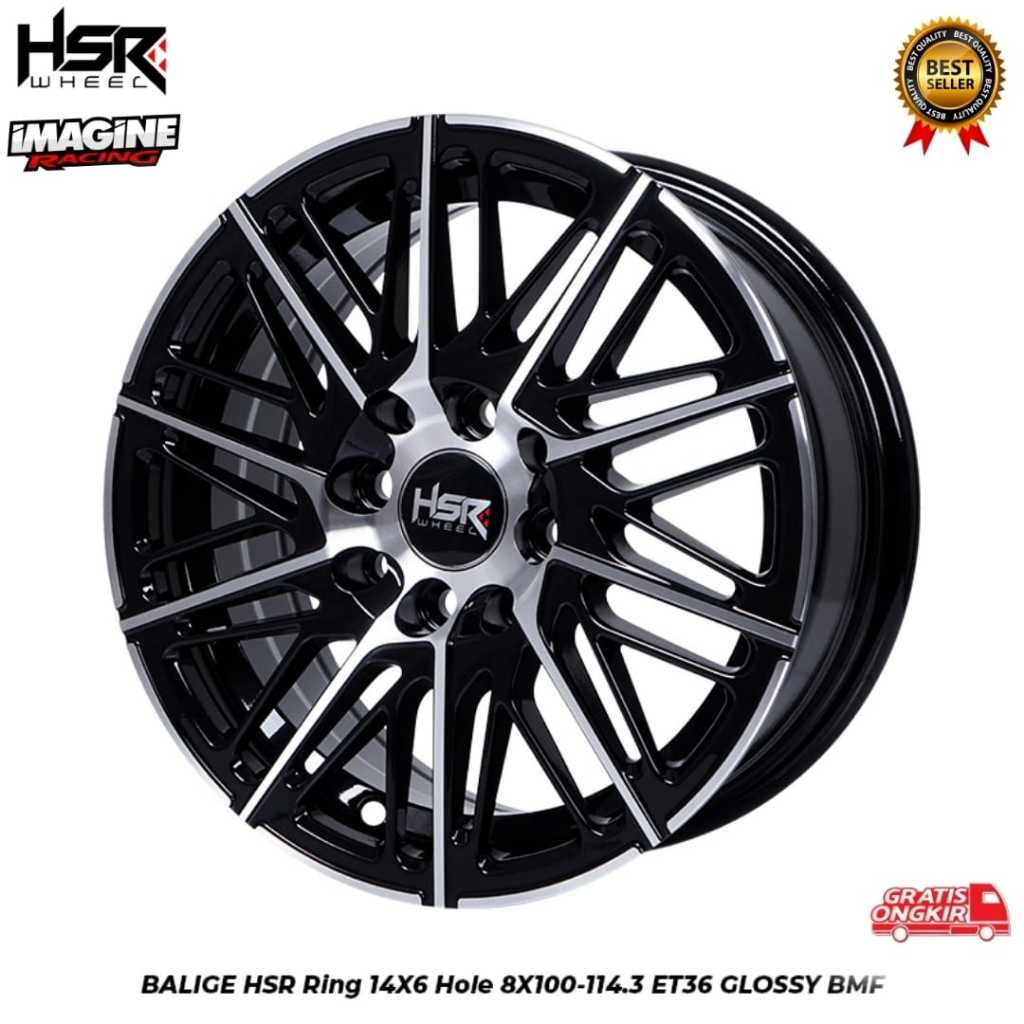 Jual Velg racing mobil avanza xenia brio sigra agya ring 14 pcd 4x100-114,3 hsr balige | Shopee ...