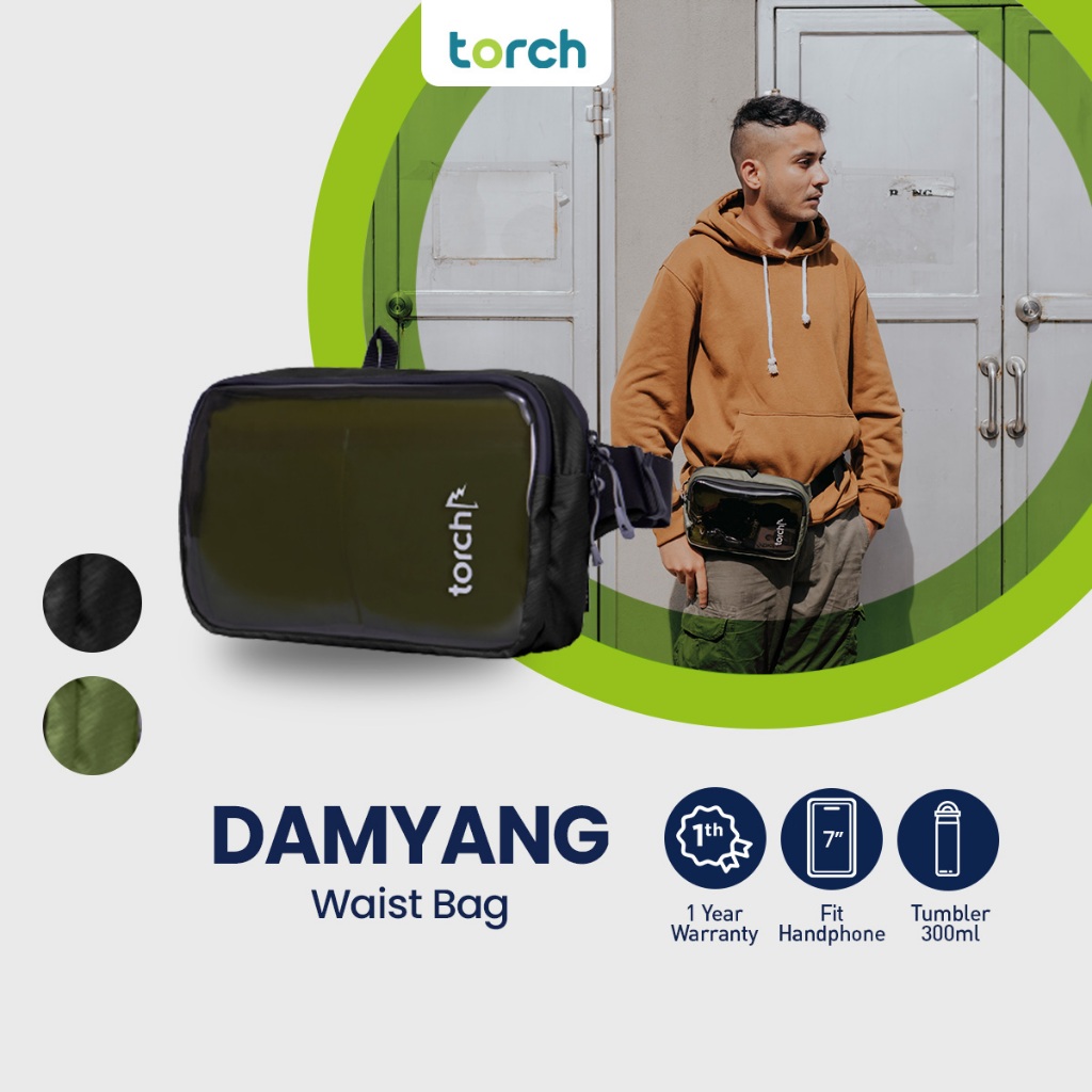 Jual TORCH Damyang Tas Pinggang Selempang Konser Ringan Anti Air Pria ...