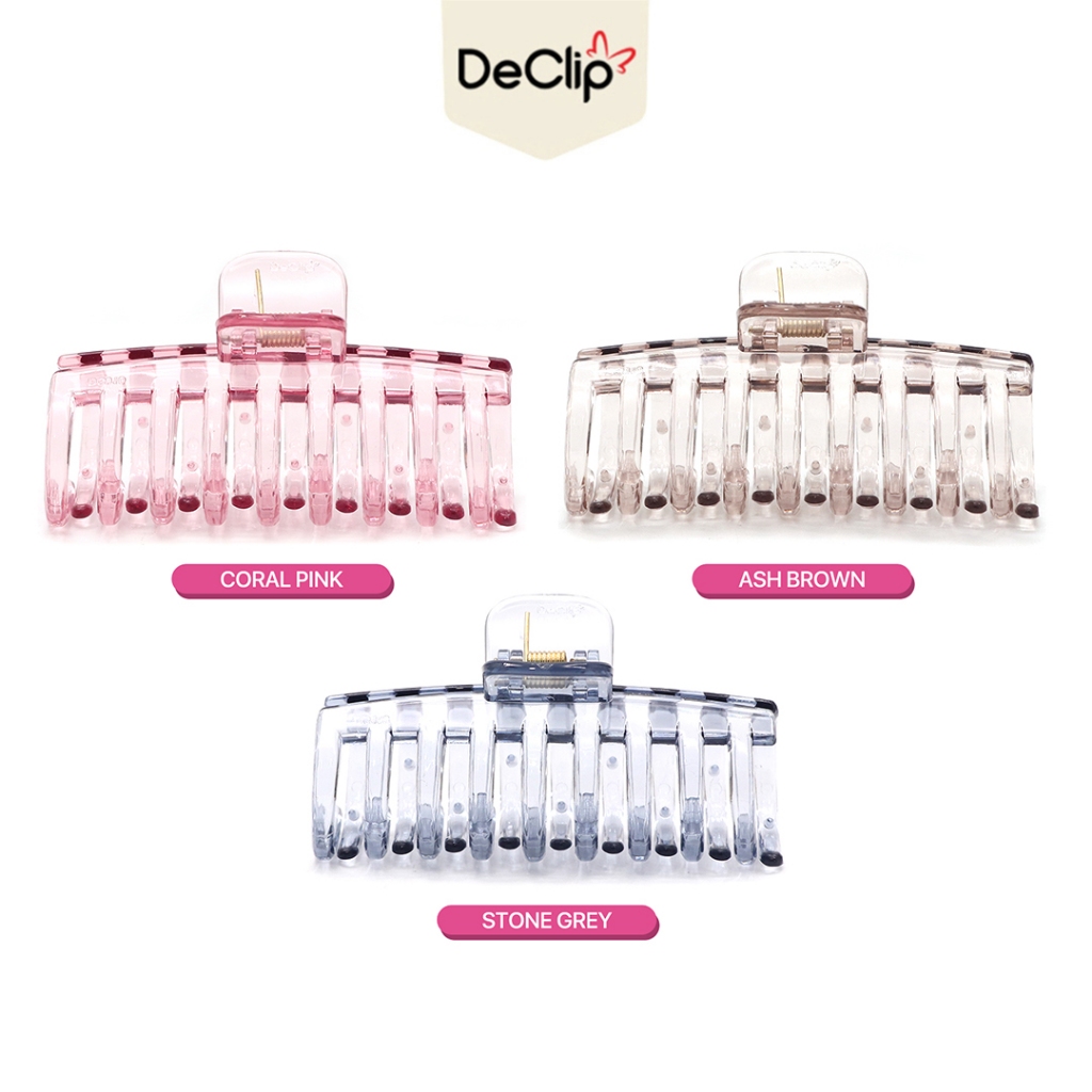 Jual Jepit Roll DeClip Original 9.5 CM Warna Transparan | Shopee Indonesia