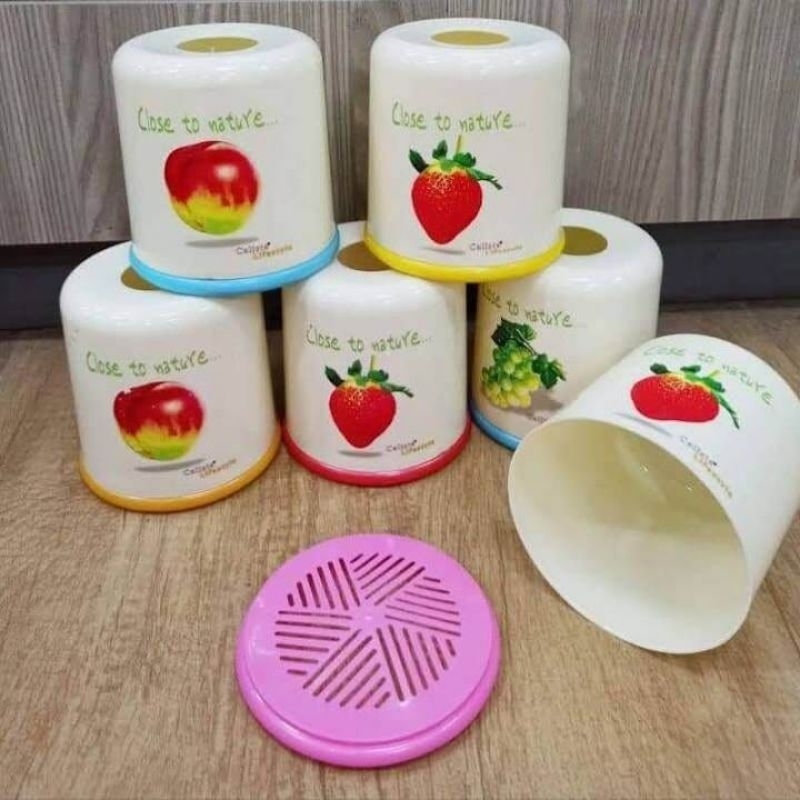 Jual tempat tissu bulat/tempat tissue roll plastik calista | Shopee ...