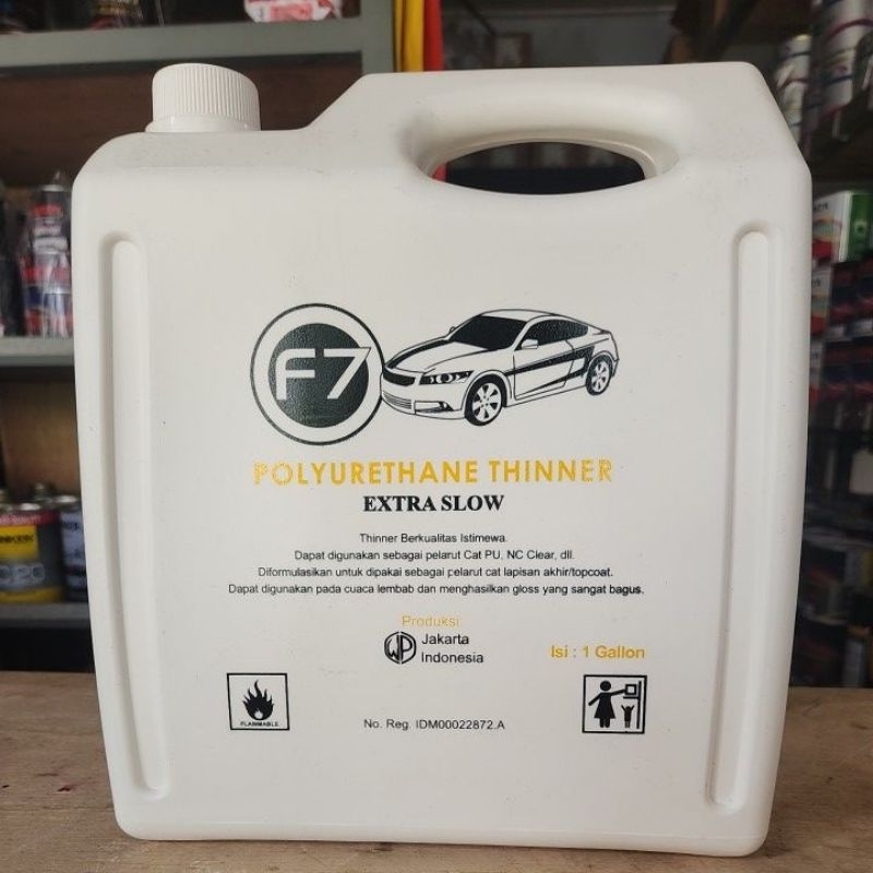 Jual THINNER F7 POLYURETHANE EXTRA SLOW 1GALON | Shopee Indonesia