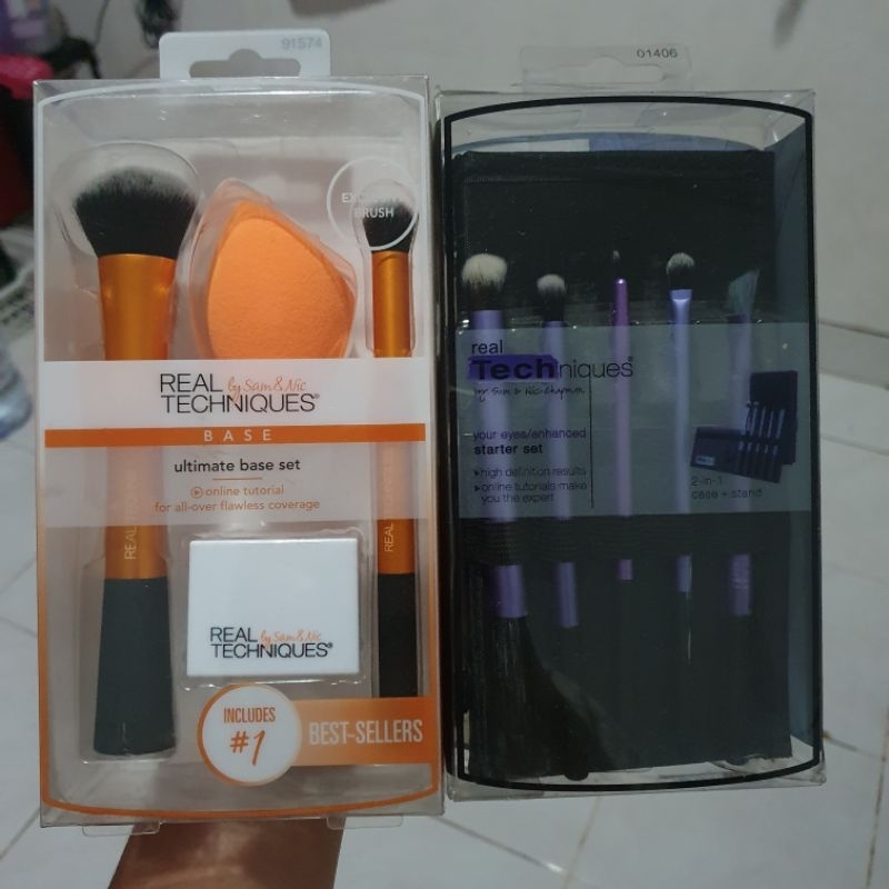 Jual Real Techniques Brush Set TAKE ALL (Ultimate Base Set & Your Eyes ...