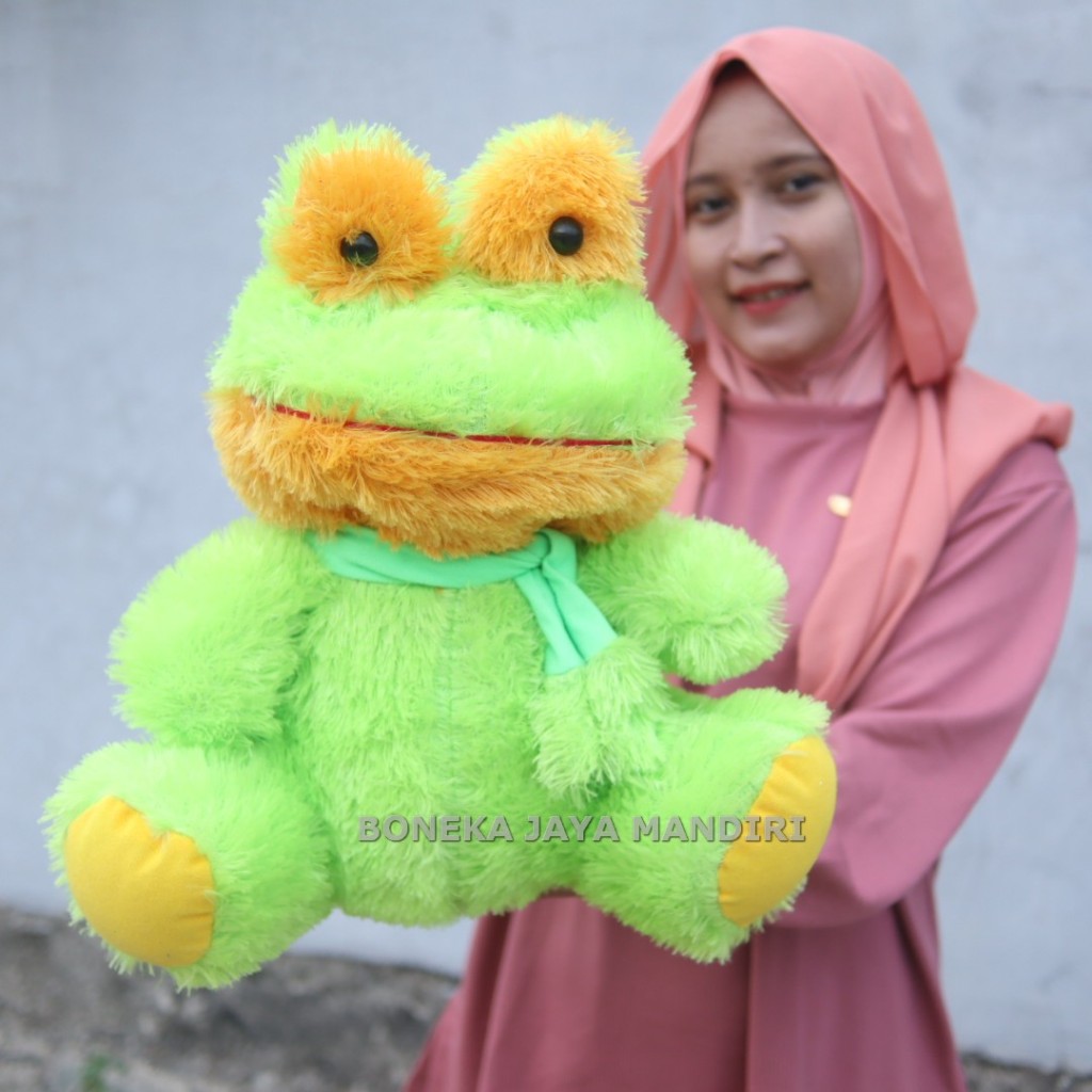 Jual Boneka keropi L syal bulu rasfur halus bisa cod Bisa untuk kado ...