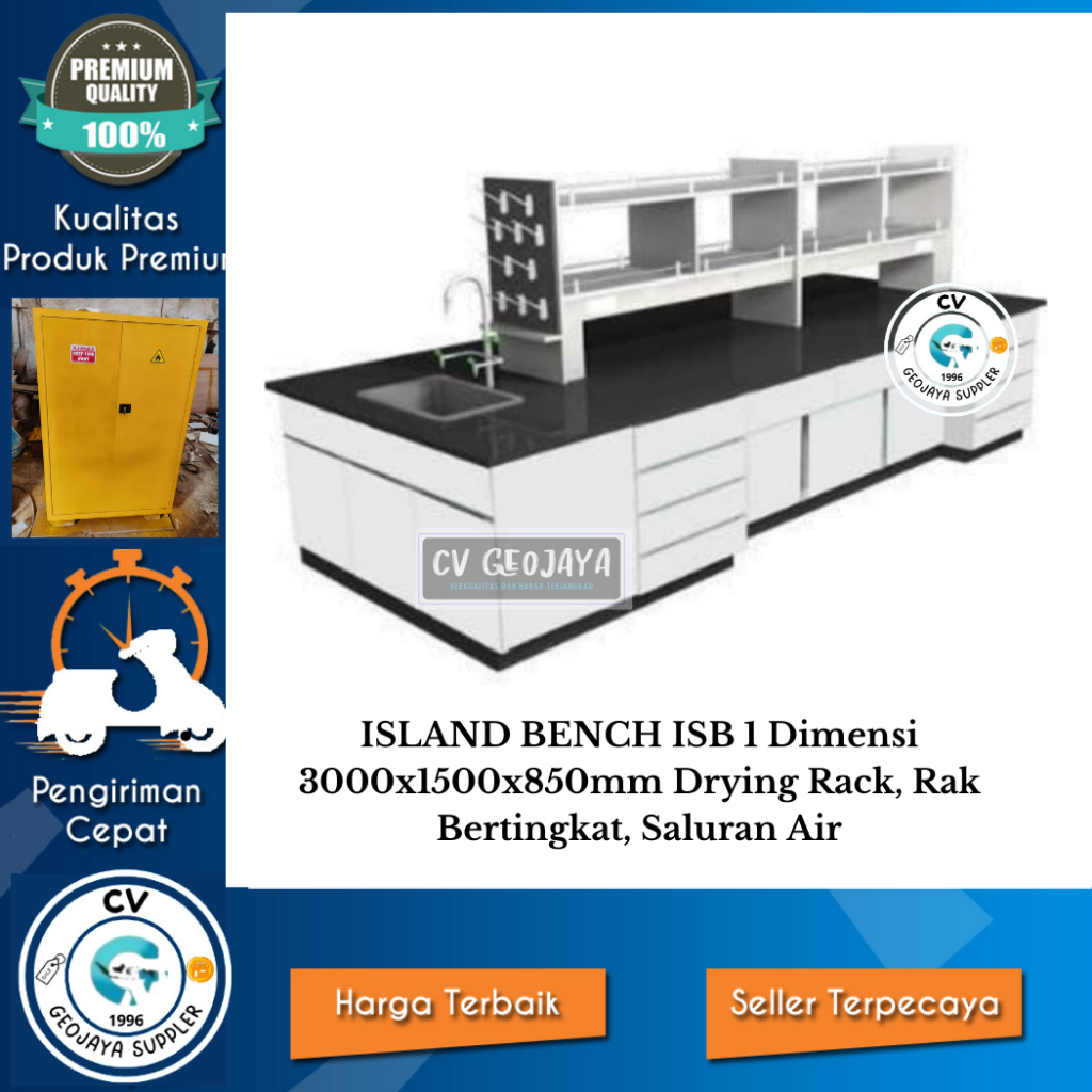 Jual Meja Kerja Island ISB 1 dengan Dimensi 3000x1500x850mm ...