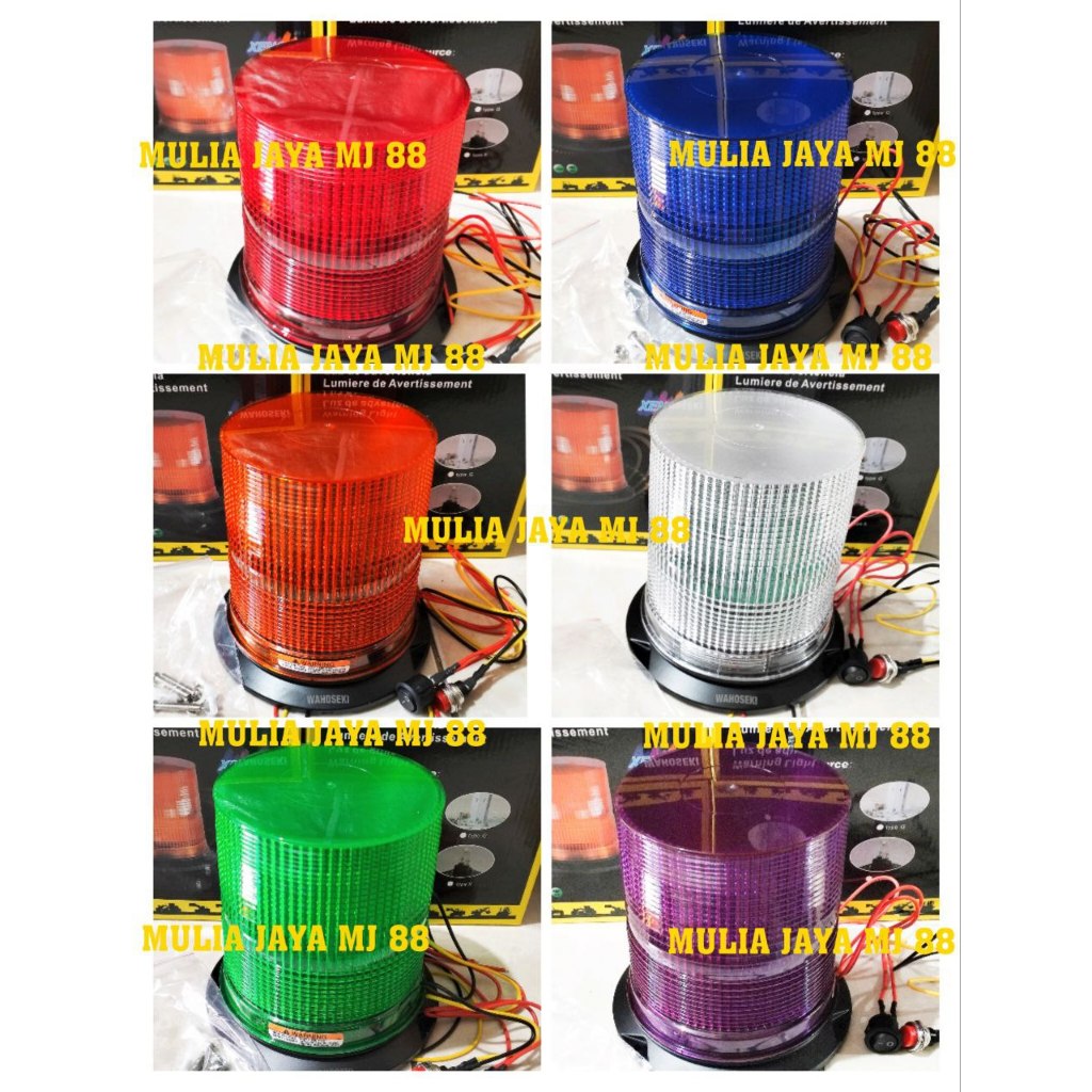 Jual Lampu Rotary BLITZ BISA 12 Volt sampai dengan 48 Volt WAHOSEKI ...