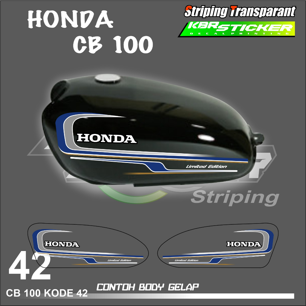 Jual CB 100 (COD) STIKER MOTOR HONDA CB 100 - STIKER LIST STIKER MOTOR ...