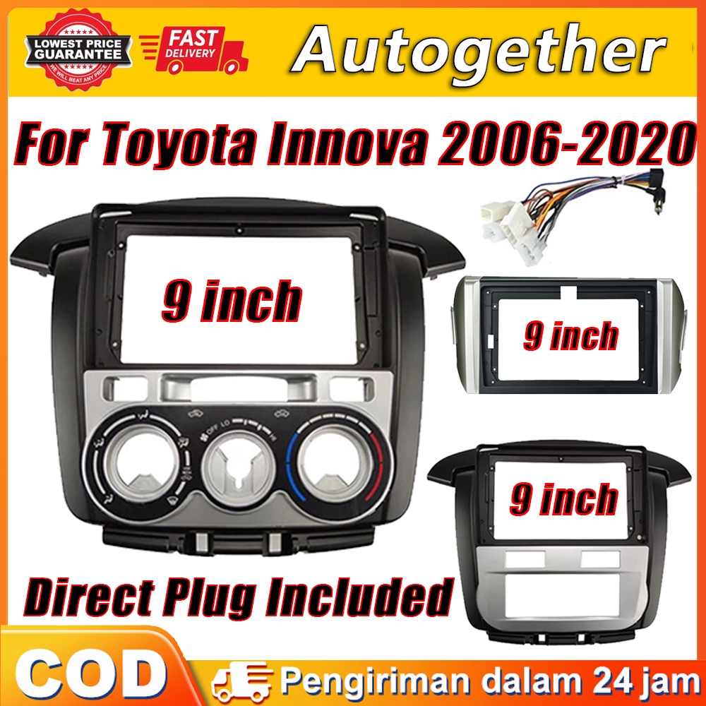 Jual Car Stereo 2din Panel Facia for TOYOTA Innova 2006-2020 9 inch ...