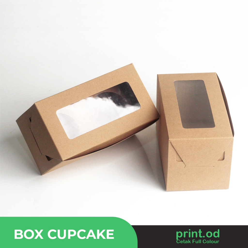 Jual Print.od I Box Cupcake Isi 2 - Ukuran 17,5 x 9x9 cm - Box Lubang 2 ...