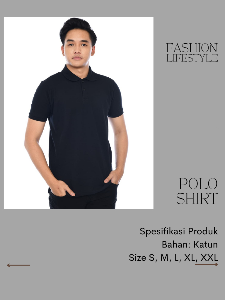 Jual Polo Shirt Pria Kaos Pria Berkerah Lengan Pendek Baju Polos Pria ...