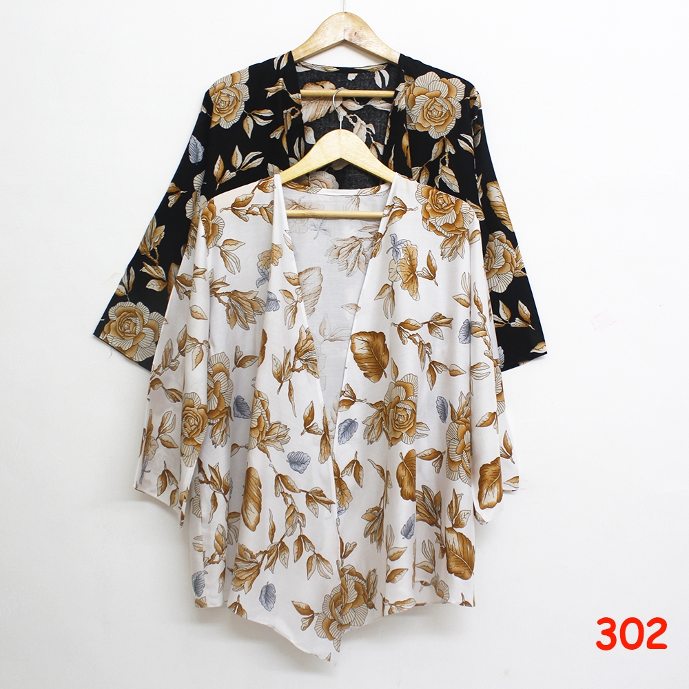 Jual JakartaFashion - cardigan layer motif daun bohemian motif etnic ...