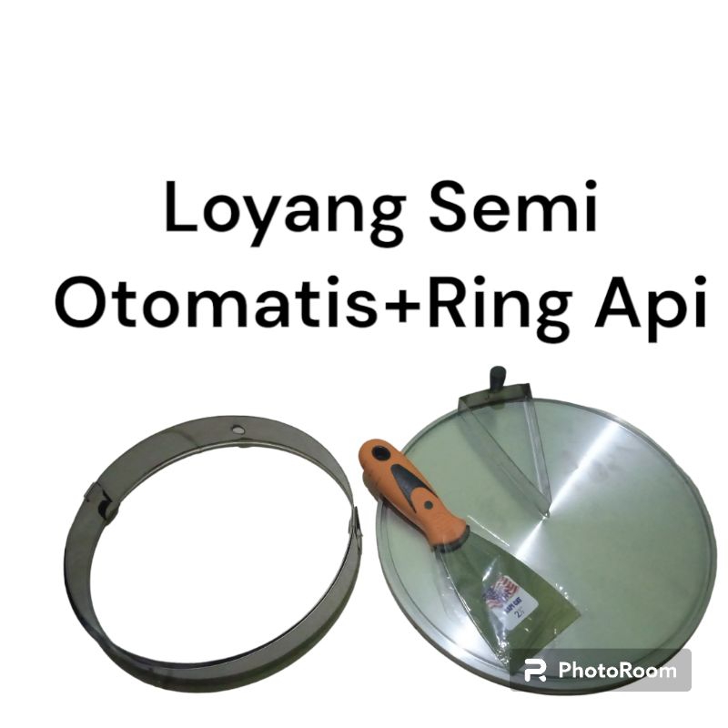 Jual Loyang/Wajan Crepes D25 cm Semi Otomatis+ Ring Penutup Api | Shopee Indonesia