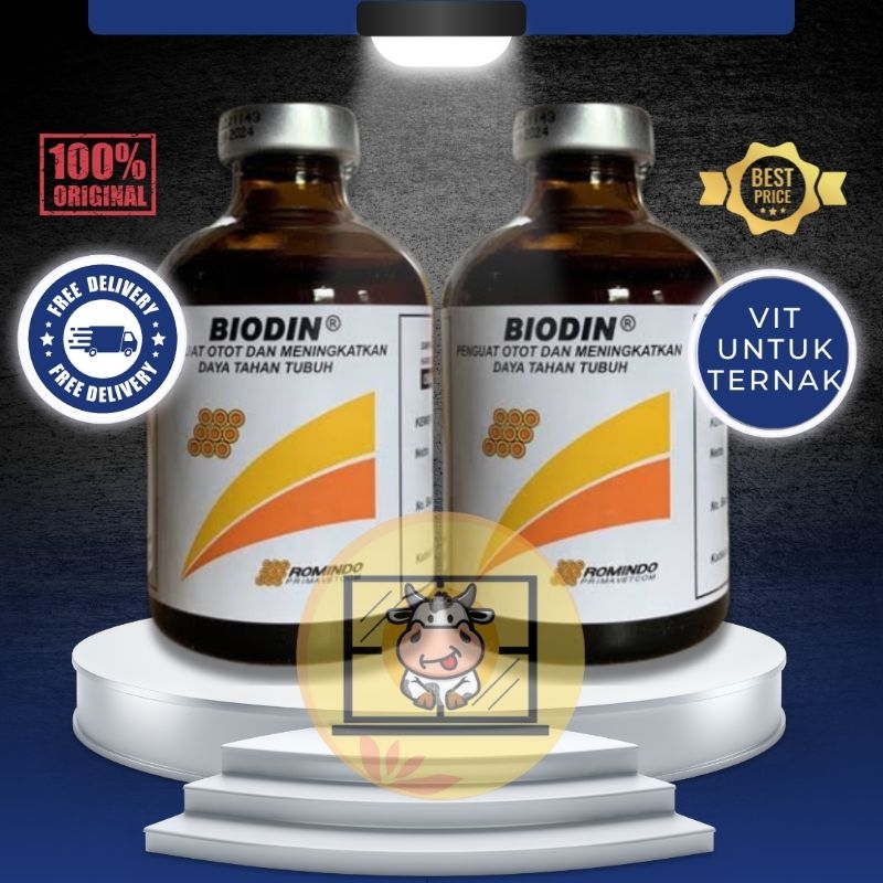 Jual BIODIN INJ 50 ml - Penguat Otot dan Daya Tahan Tubuh Hewan ...