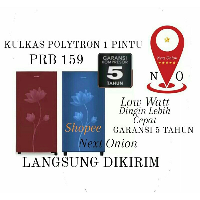 Jual KULKAS POLYTRON 1 PINTU PRB 159 | Shopee Indonesia