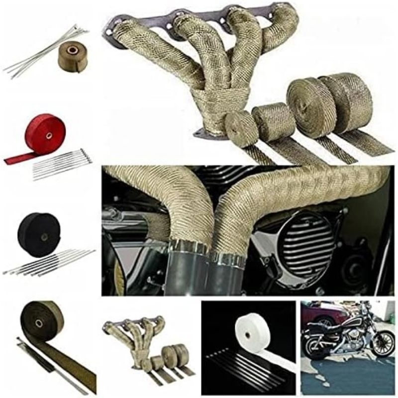 Jual Lakban Kenalpot Anti Panas 10 Meter Exhaust Wrap Lakban Peredam ...