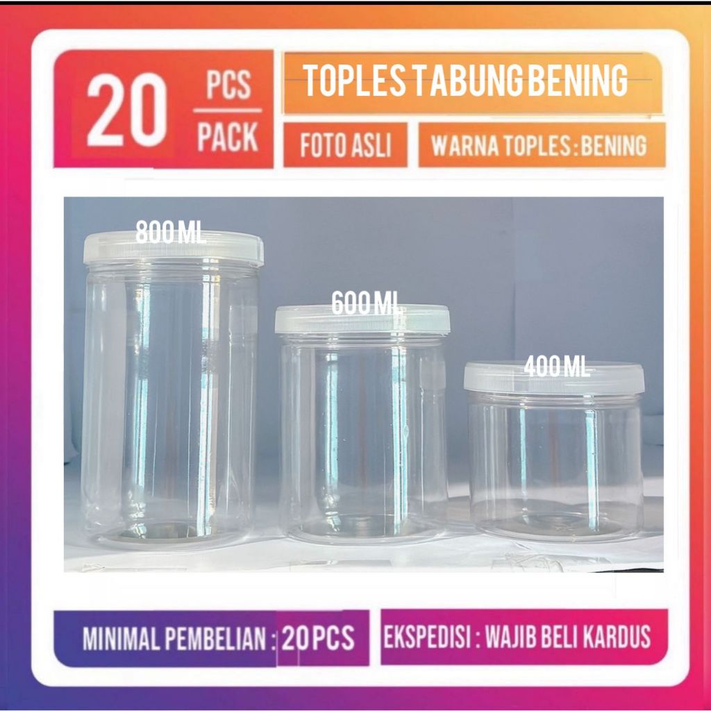 Jual Toples 400 ml Toples 600 ml Toples 800 ml Toples Tabung Silinder | Shopee Indonesia