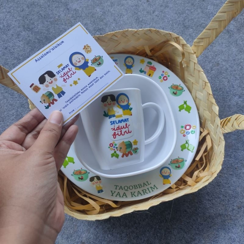 Jual HAMPERS PARCEL LEBARAN IDUL FITRI PIRING MANGKOK GELAS SET BESEK ...