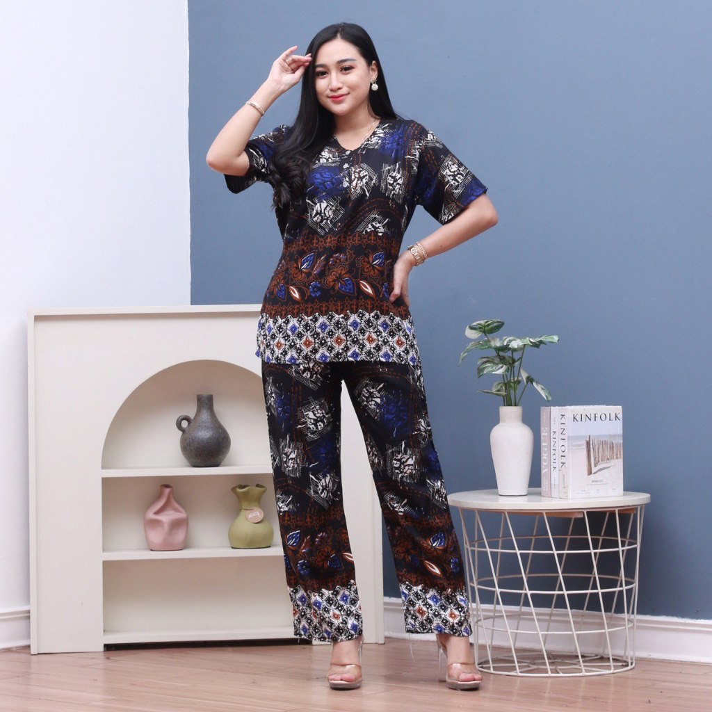Jual Prass Official - Setelan Cp Baju Tidur Santai Kekinian - Lengan Pendek Kancing Depan Rayon ...