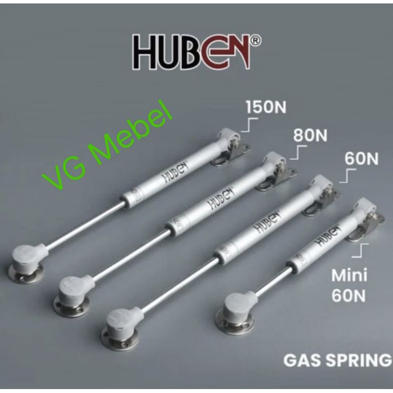 Jual Gas Spring Pring 150 N (27 cm) HUBEN / Hidrolis Hidrolik Pegas Jok ...