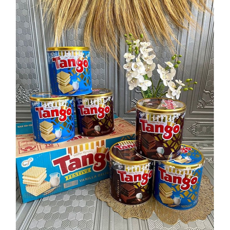 Jual tango wafer wafello tanggo kaleng cokelat vanila promo diskon 10% ...