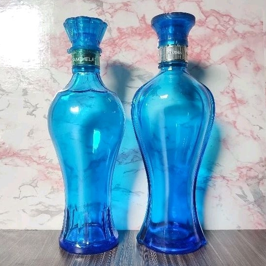 Jual botol biru kaca polos buat display | Shopee Indonesia