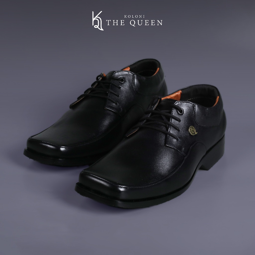 Jual KQ Indonesia Sepatu Pantopel Pria K-6202 Original Kulit Asli - Black | Shopee Indonesia