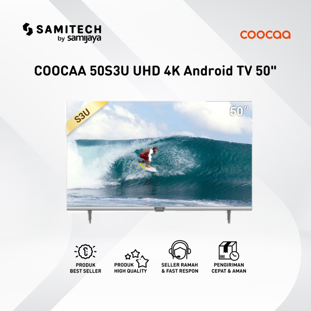 Jual LED TV COOCA 50" 50S3U 50 S3U UHD 4K ANDROID TV 50INCH | Shopee Indonesia