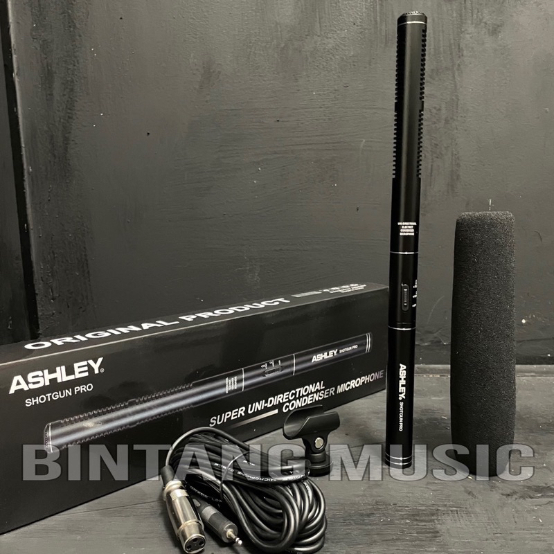 Jual Mic condensor ashley shotgun pro original | Shopee Indonesia